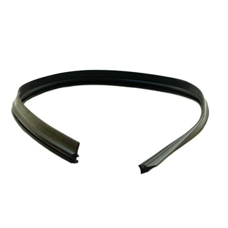 Sealing rubber between sliding glasses